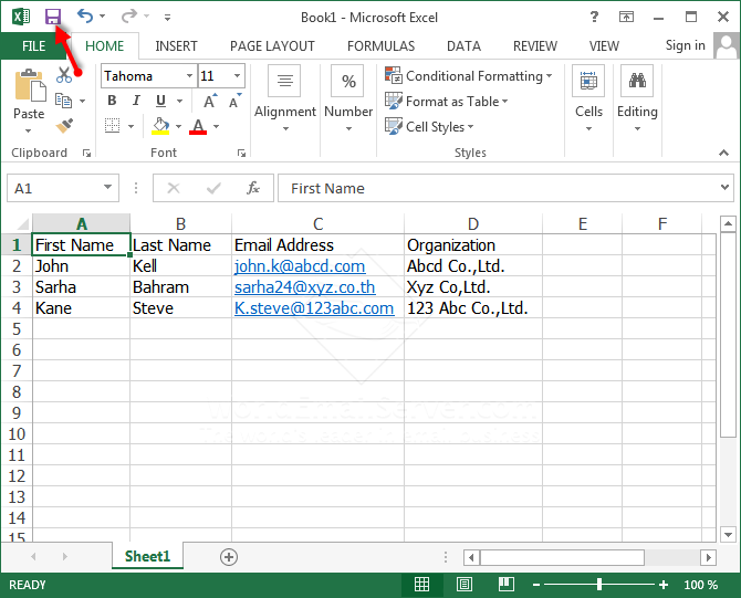  CSV File Import Export Contacts 